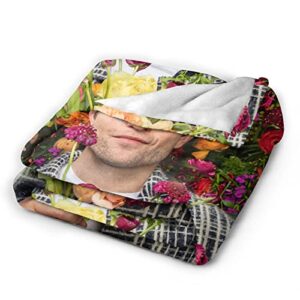 Robert Pattinson Blankets Soft and Warm Throw Blanket Ultra-Soft Micro Blanket Lightweight Blankets 60"x50"