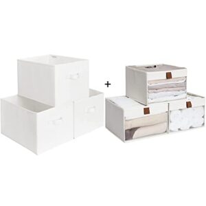 storageworks storage bins for organizing, decorative storage baskets for shelves