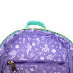 Loungefly Disney Mini Backpack, The Little Mermaid Ariel Sequins & Pearls, Multicolor