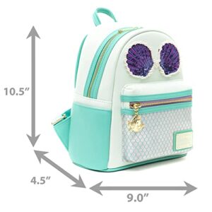 Loungefly Disney Mini Backpack, The Little Mermaid Ariel Sequins & Pearls, Multicolor