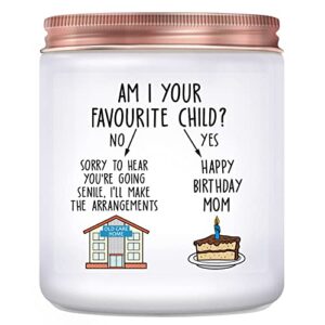 funny gifts for mom birthday- mom birthday gifts, birthday candle gift for mom – happy birthday mom, lavender scented