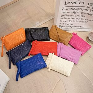 gift for her 2023 bag fashion women artificial leather solid color underarm bag phone bag envelope bag purse clutch bag