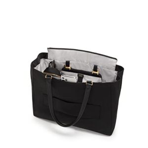 TUMI Voyageur Valetta Large Tote - Black/Gold