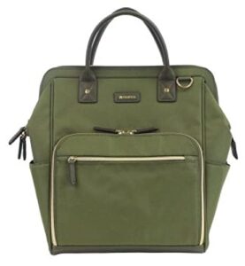 readygo by maevn water-resistant clinical tote backpack (olive)