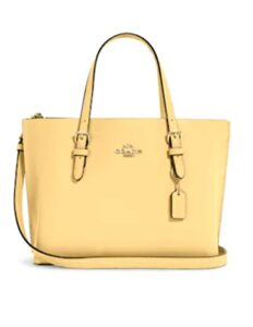 coach mini mollie tote 25 crossbody bag (vanilla)