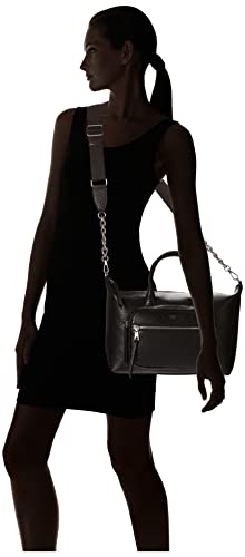 DKNY Abby Th Satchel, Black/Silver