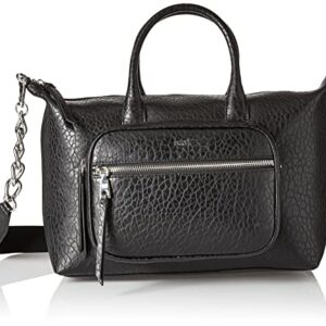 DKNY Abby Th Satchel, Black/Silver