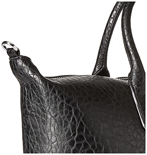 DKNY Abby Th Satchel, Black/Silver