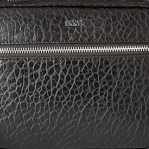 DKNY Abby Th Satchel, Black/Silver