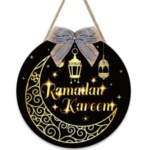 eid mubarak wooden door decor happy ramadan kareem door sign lighted happy ramadan kareem door plaque wall hanging sign for eid al fitr ramadan door wall window porch decorations