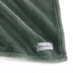 Eddie Bauer- Throw Blanket, Ultra Soft Plush Home Décor, All Season Bedding (Ultra Lux Solid Green, 50 x 60)