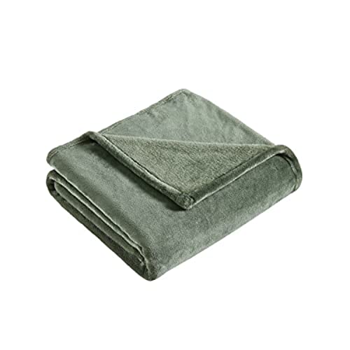 Eddie Bauer- Throw Blanket, Ultra Soft Plush Home Décor, All Season Bedding (Ultra Lux Solid Green, 50 x 60)