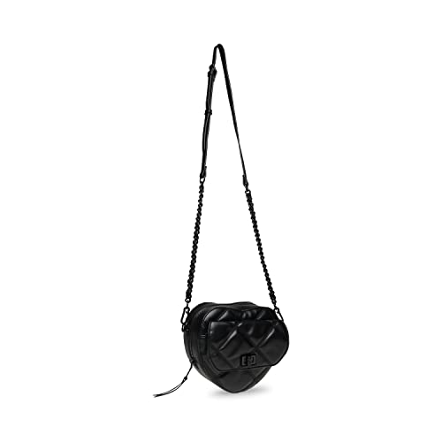 Steve Madden Lover Heart Crossbody, Black/Black