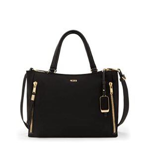 tumi voyageur valetta medium tote – black/gold