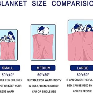 Anime Blanket Super Soft Flannel Throw Blankets for Adults Kids Traveling Camping Sofa Decor Gifts 50"X40"