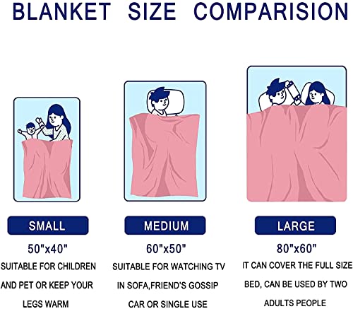 Anime Blanket Super Soft Flannel Throw Blankets for Adults Kids Traveling Camping Sofa Decor Gifts 50"X40"