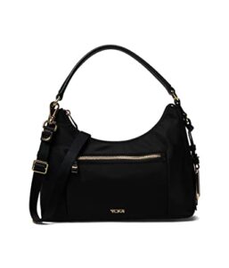 tumi voyageur adelaide hobo crossbody – black/gold