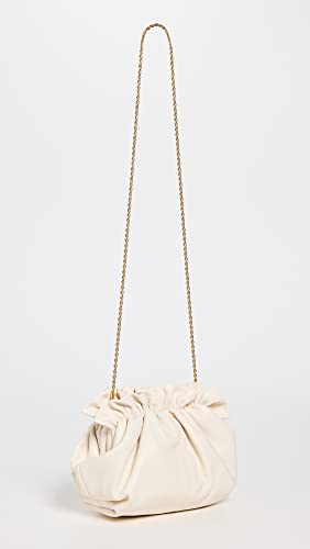 Loeffler Randall Women's Willa Mini Cinch Clutch, Cream, Off White, One Size