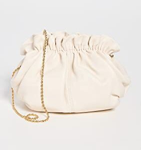 Loeffler Randall Women's Willa Mini Cinch Clutch, Cream, Off White, One Size