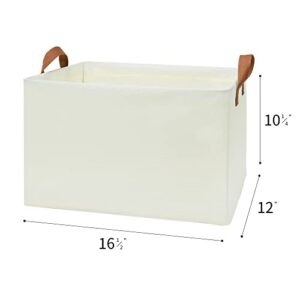 GRANNY SAYS Bundle of 2-Pack Storage Bins with Handles & 1-Pack Hanging Storage Shelves