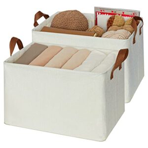 GRANNY SAYS Bundle of 2-Pack Storage Bins with Handles & 1-Pack Hanging Storage Shelves