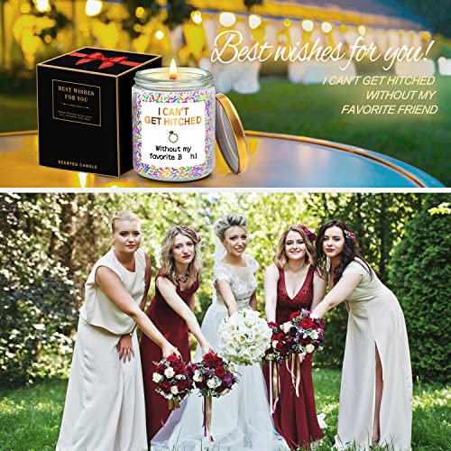 Bridesmaid Proposal Gifts for Women Sister Christmas Scented Candles Gifts for Best Friends Unique Friendship Gifts Colour Clove Soy Candles Bachelorette Party Favor Bridesmaid Gifts for Wedding Day