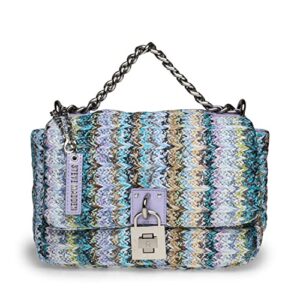 steve madden prism woven crossbody, lilac