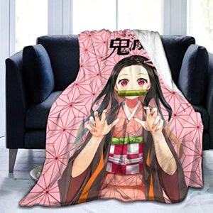 OYYFECC Anime Blanket Throw Flannel Fleece Warm Blankets Comfortable Bedding for Kids Adults Gifts Bed Sofa Living Room 50"X40"