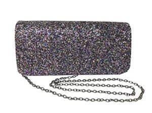 sioglam rhinestone evening clutch sparkling diamonated purse for women girls prom cocktail party wedding night out bag