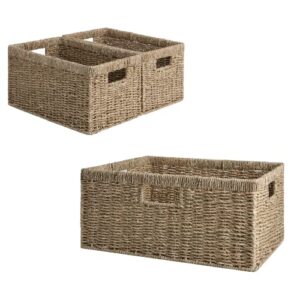 StorageWorks Seagrass Storage Baskets