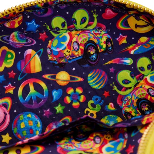 Loungefly Lisa Frank Rainbow Ring Saturn Crossbody Bag