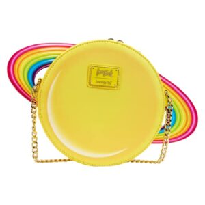 Loungefly Lisa Frank Rainbow Ring Saturn Crossbody Bag