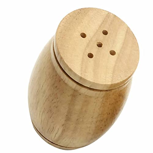 1pc Spice Jar Wooden Small Salt Shaker With Lid For Kitchen Barbecue Pepper Shaker Salt Shaker Seasoning Jar Easy To Carry