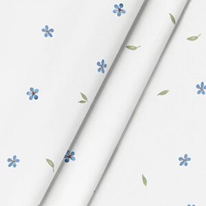 Horaldaily Spring Summer Tablecloth 60x84 Inch, Forget-Me-Not Myosotis sylvatica Floral Table Cover for Party Picnic Dinner Decor