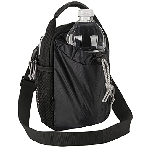 2nd Childhood Festival Crossbody Bag; XL Water Bottle Carrier with Zippered Pocket to Hold Phone, Wallet, and Keys