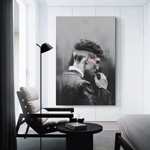 Hitecera Art Posters Thomas Shelby Poster Decorative Painting Canvas Wall Posters and Art Picture Print Modern Family Bedroom Decor Posters 12x18inch(30x45cm)