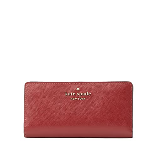 Kate Spade New York Staci Large Slim Bifold Wallet In Red Currant