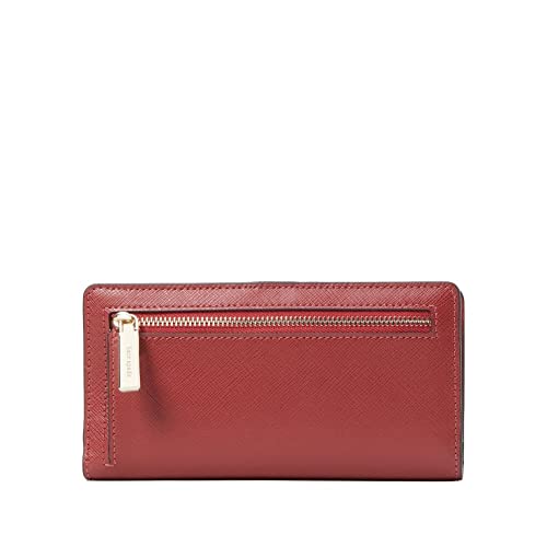 Kate Spade New York Staci Large Slim Bifold Wallet In Red Currant