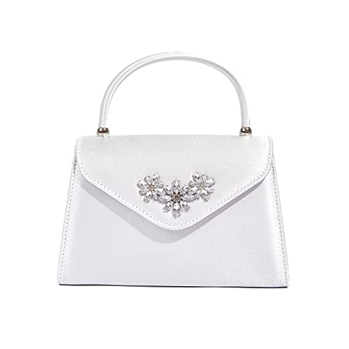 ZWI-player Women's Evening Purse Handbag Clutch Purse Bag with Crystal drill for Dance Wedding Party,Cocktail Prom Handbags