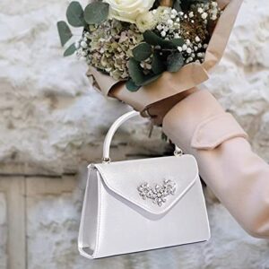 ZWI-player Women's Evening Purse Handbag Clutch Purse Bag with Crystal drill for Dance Wedding Party,Cocktail Prom Handbags