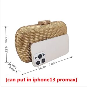 DG PEAFOWL Crystal Clutch Bag Wedding Rhinestone Handbags Bling Evening Bags and Clutches for Women Formal Party (wine)