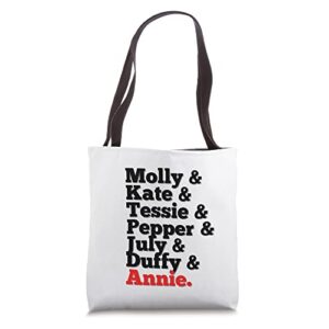 the orphans of annie tote bag