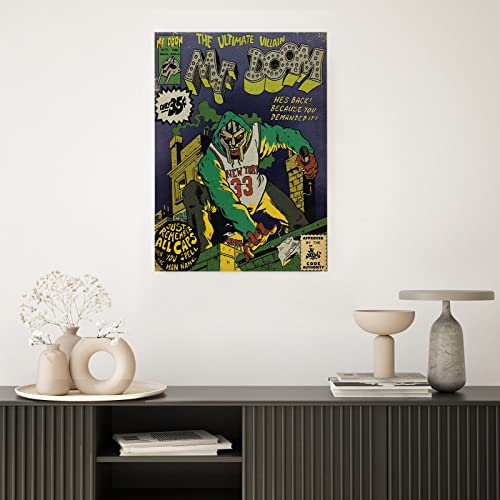 Art Poster Print 16 x 24 Inch Mf Merch Doom Canvas Wall Picture Home Decor for Living Room Bedroom Office