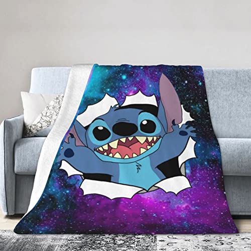 Cute Cartoon Blanket, Bed Throws Soft Plush Warm Sofa Bed Blanket All Season, Comfortable Lightweight Super Soft Luxury Flannel Blankets 60"X50"