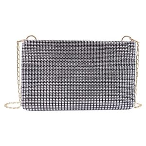 caviotess bling rhinestone evening bag for women crystal crossbody bag clutch purse for party wedding