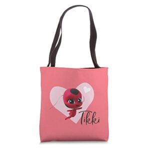 miraculous ladybug charming paris love from tikki tote bag