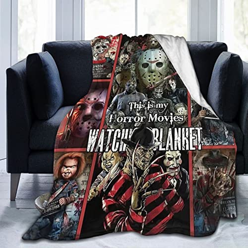 Ultra Soft Halloween Blanket Lightweight Flannel Throw Blanket Air Conditioner Blanket for Bed Couch Living Room 60"X50"