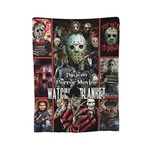 Ultra Soft Halloween Blanket Lightweight Flannel Throw Blanket Air Conditioner Blanket for Bed Couch Living Room 60"X50"