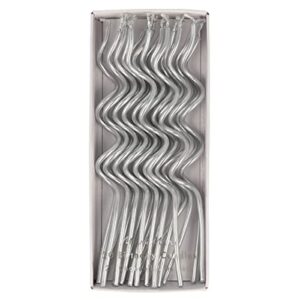 meri meri silver swirly candles (pack of 20)