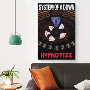 System of A Down Poster Hypnotize Album Music Poster Posters for Room Aesthetic Canvas Wall Art Bedroom Decor 12x18inch(30x45cm)